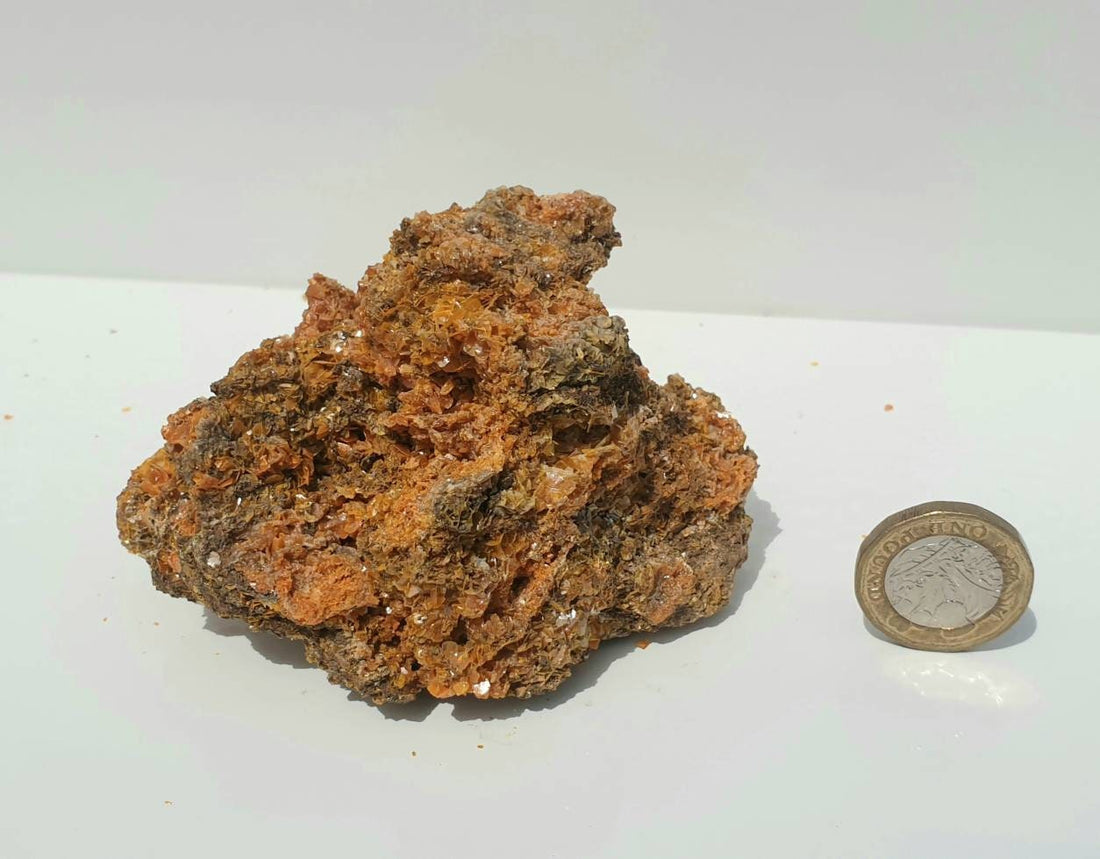 4) Large Wulfenite Crystal Specimen – Distinction Crystals