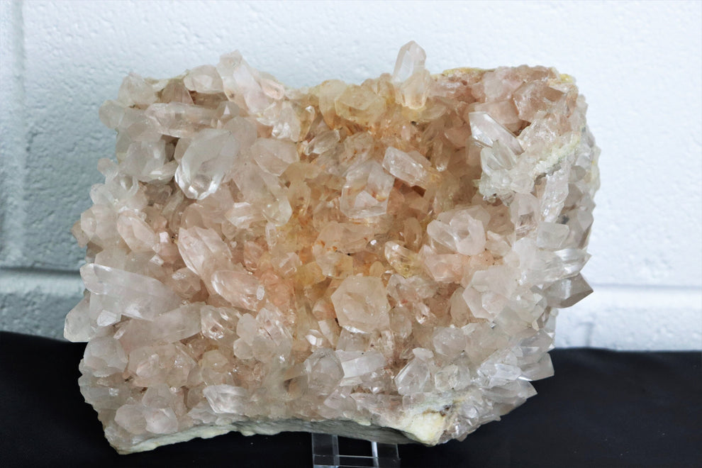 Extra Large Pink Himalayan Quartz Cluster 4.1KG inc a double terminate ...