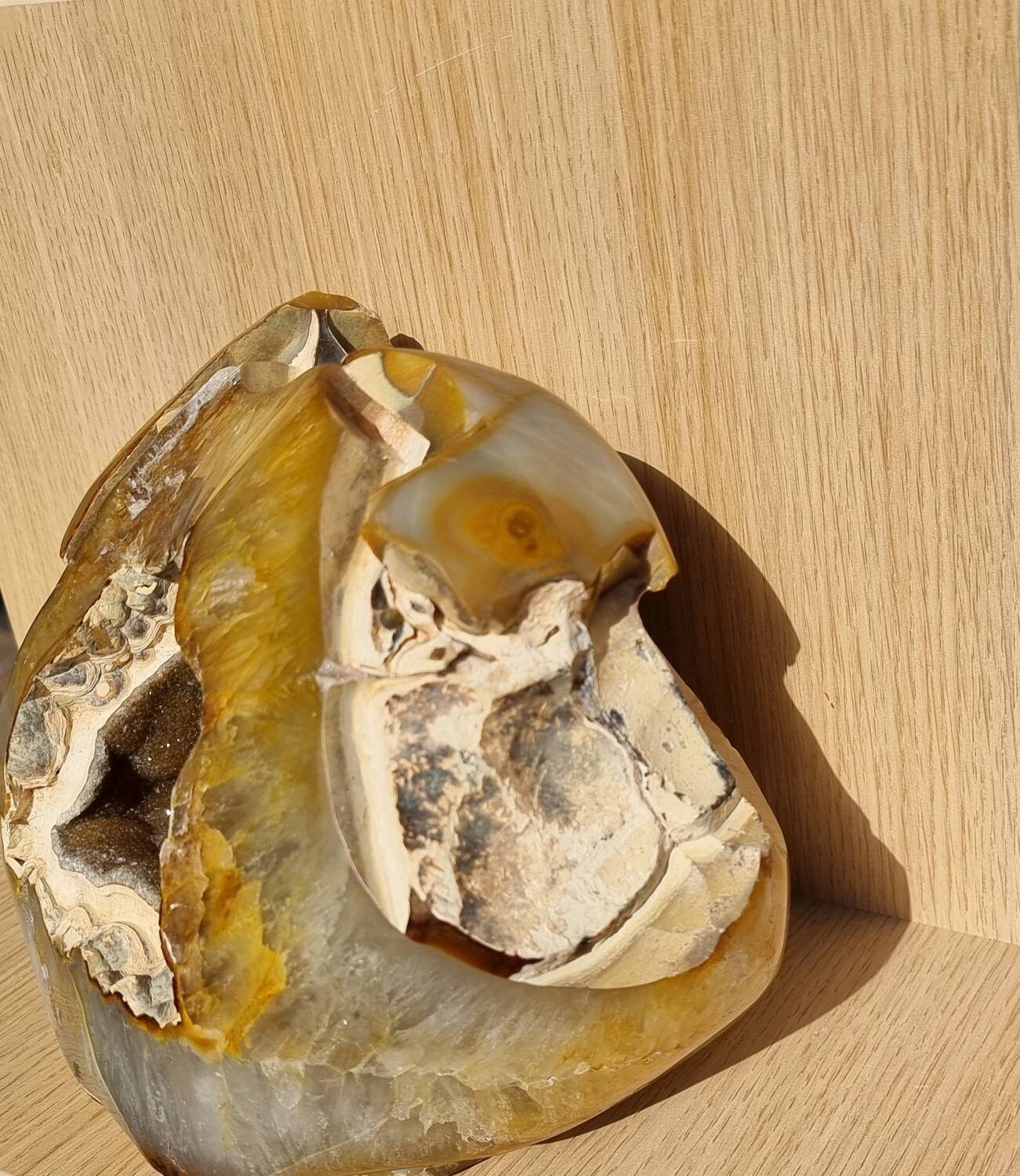 XL Large Carnelian Crystal Geode – Distinction Crystals