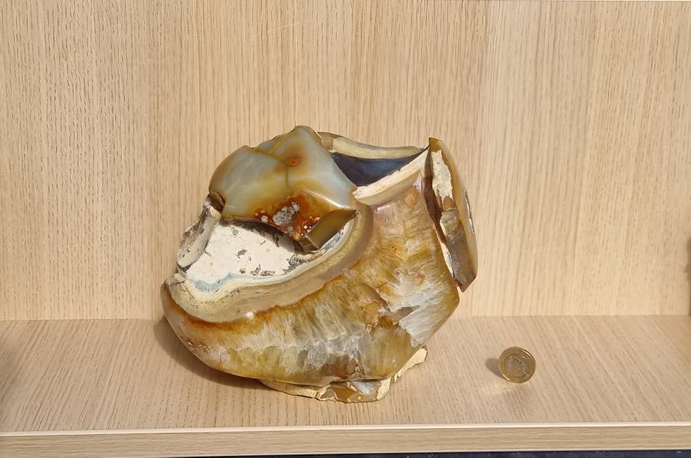 XL Large Carnelian Crystal Geode – Distinction Crystals