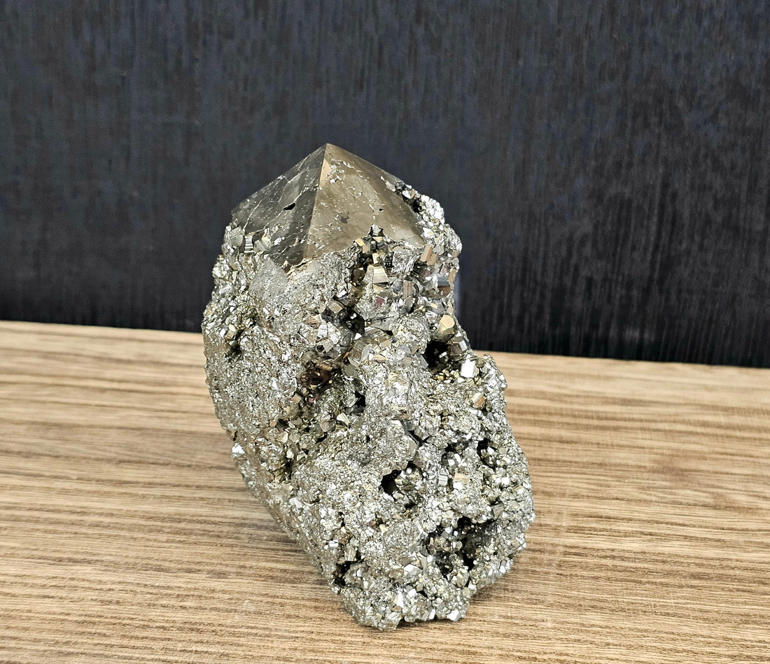Large Pyrite Crystal Freeform / Tower (#15) – Distinction Crystals