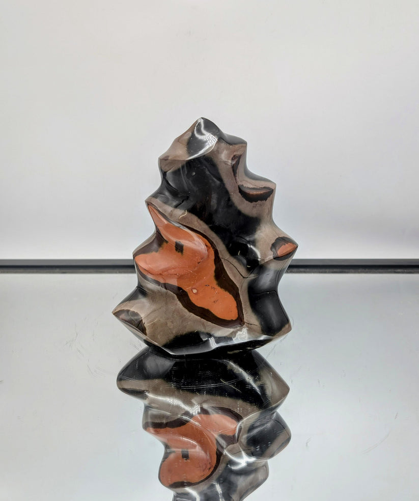 Large Polychrome Jasper Crystal Flame (#3) – Distinction Crystals