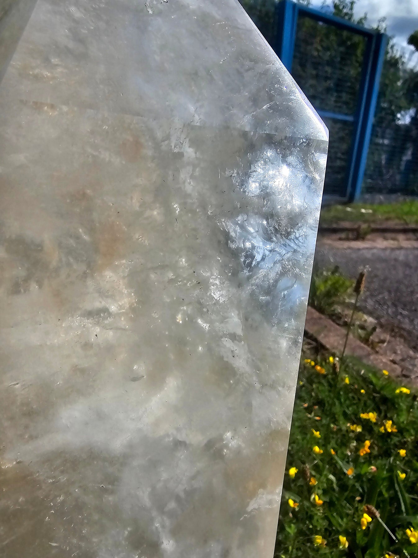 Very Large Clear Quartz Crystal Tower Interior Crystal – Distinction ...