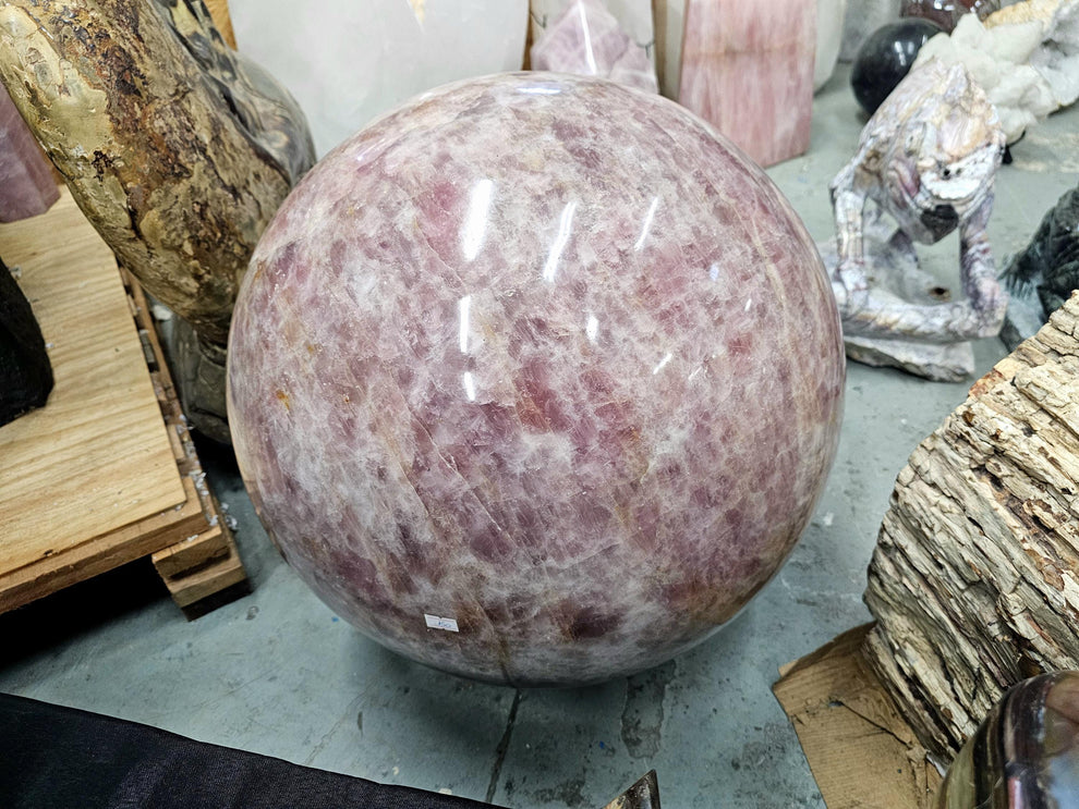 XL Large Rose Quartz Crystal Sphere 150KG – Distinction Crystals