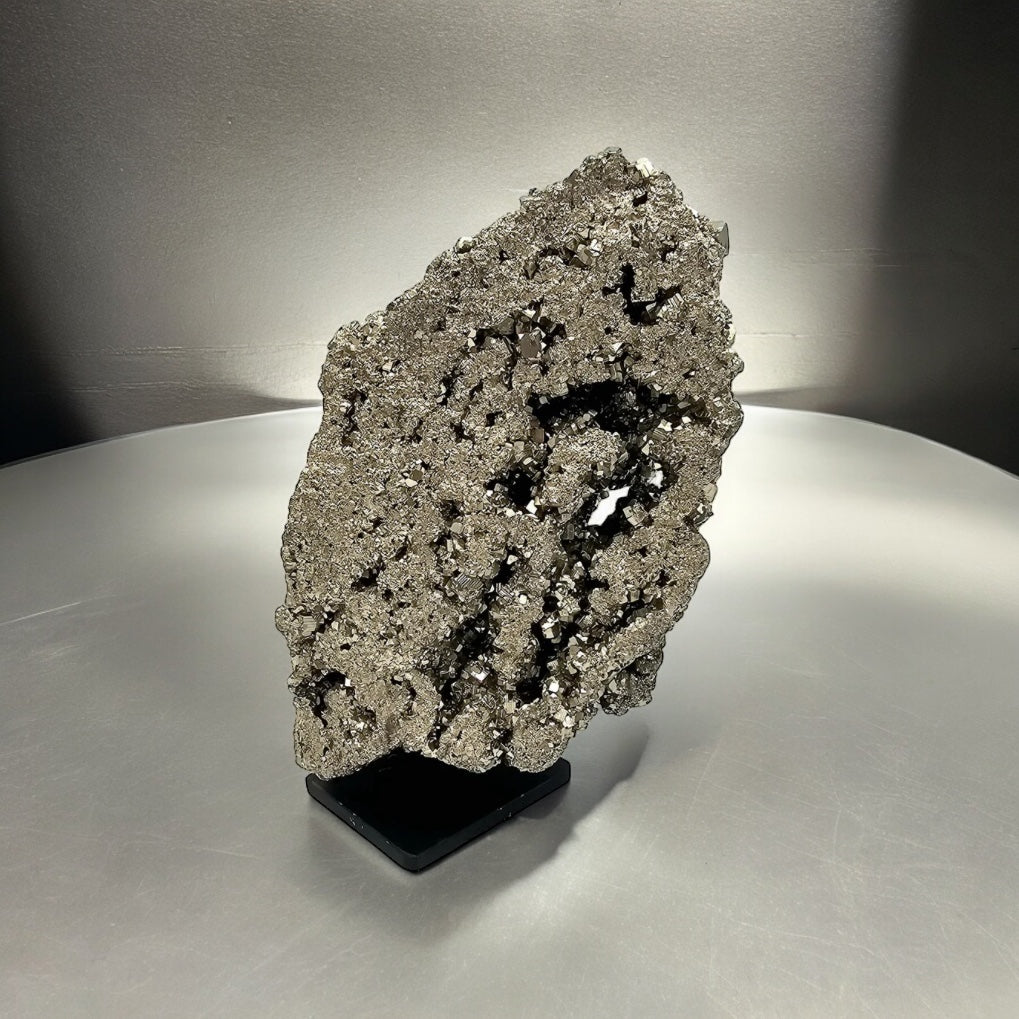 XL Pyrite Crystal on Display Stand (#1) – Distinction Crystals