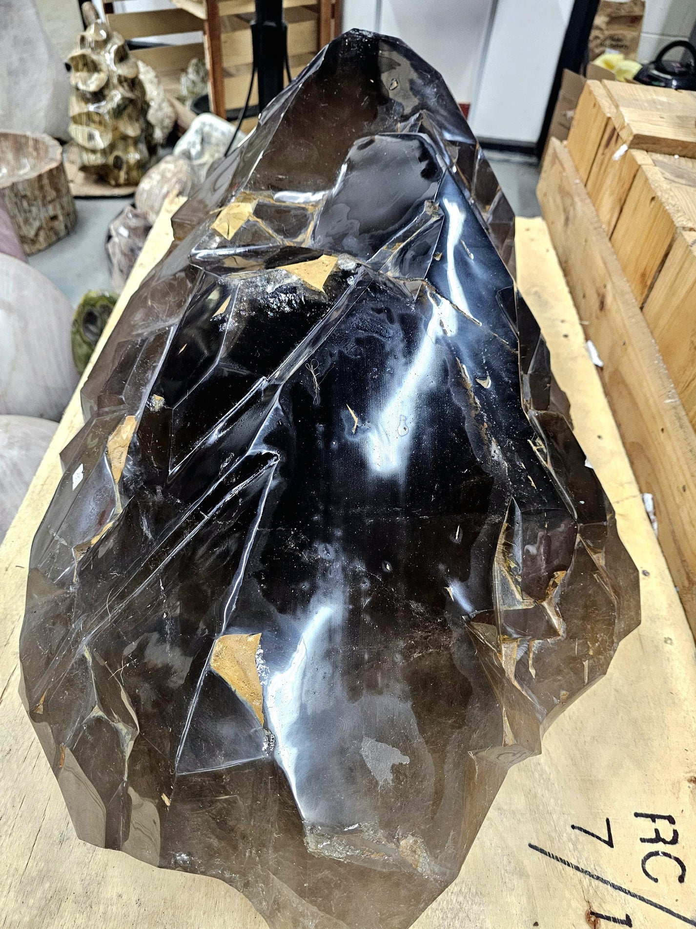 Giant Elestial Morion Smoky Quartz Crystal - 130kg – Distinction Crystals