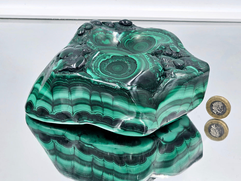 Large Malachite Crystal Green Bowl – Distinction Crystals
