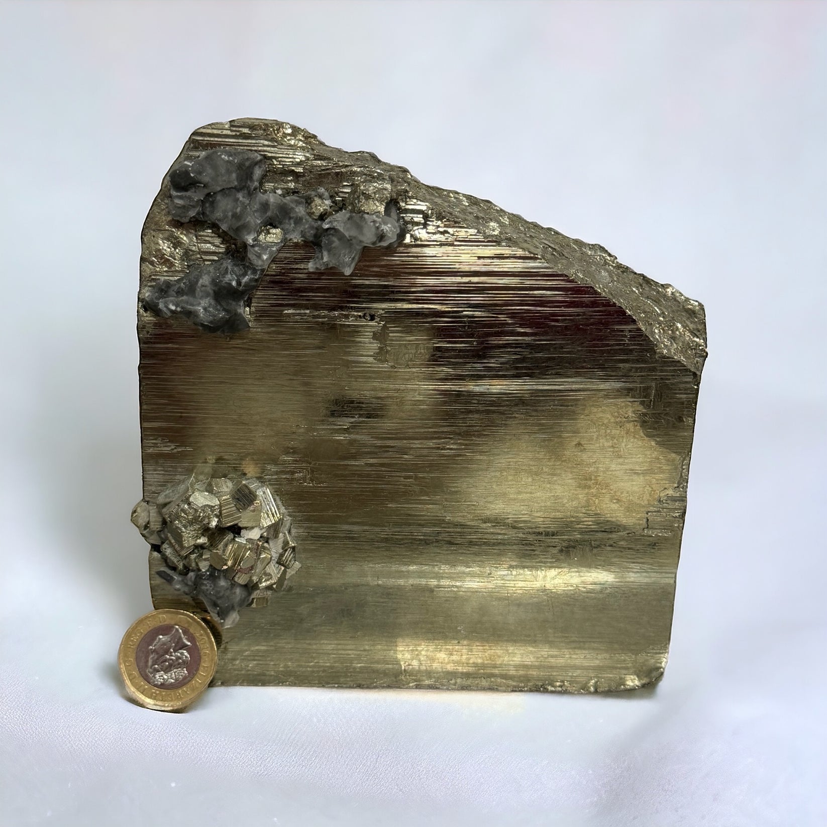 8) High Quality Large Pyrite Crystal Cube – Distinction Crystals