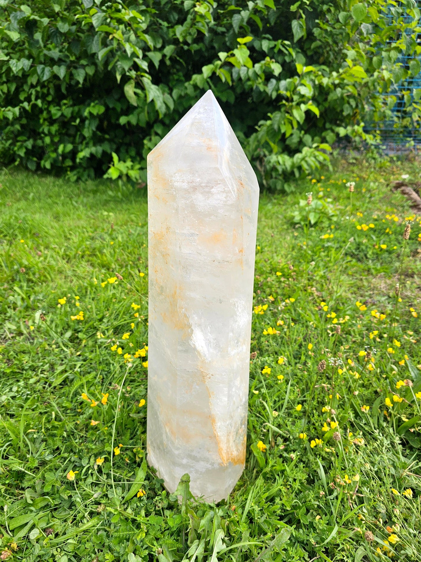 Very Large Clear Quartz Crystal Tower Interior Crystal – Distinction ...