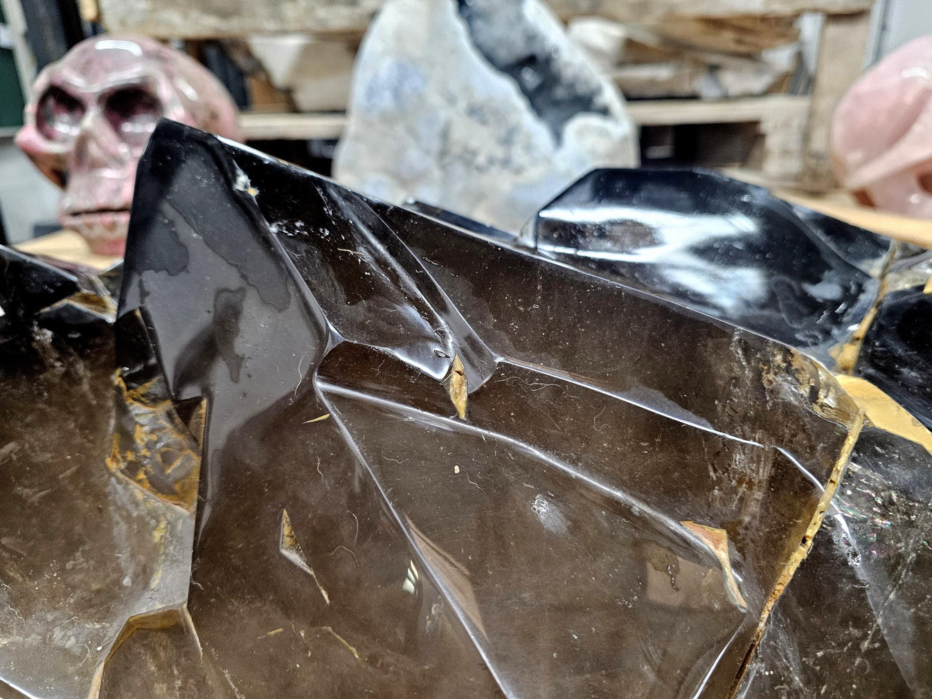 Giant Elestial Morion Smoky Quartz Crystal - 130kg – Distinction Crystals