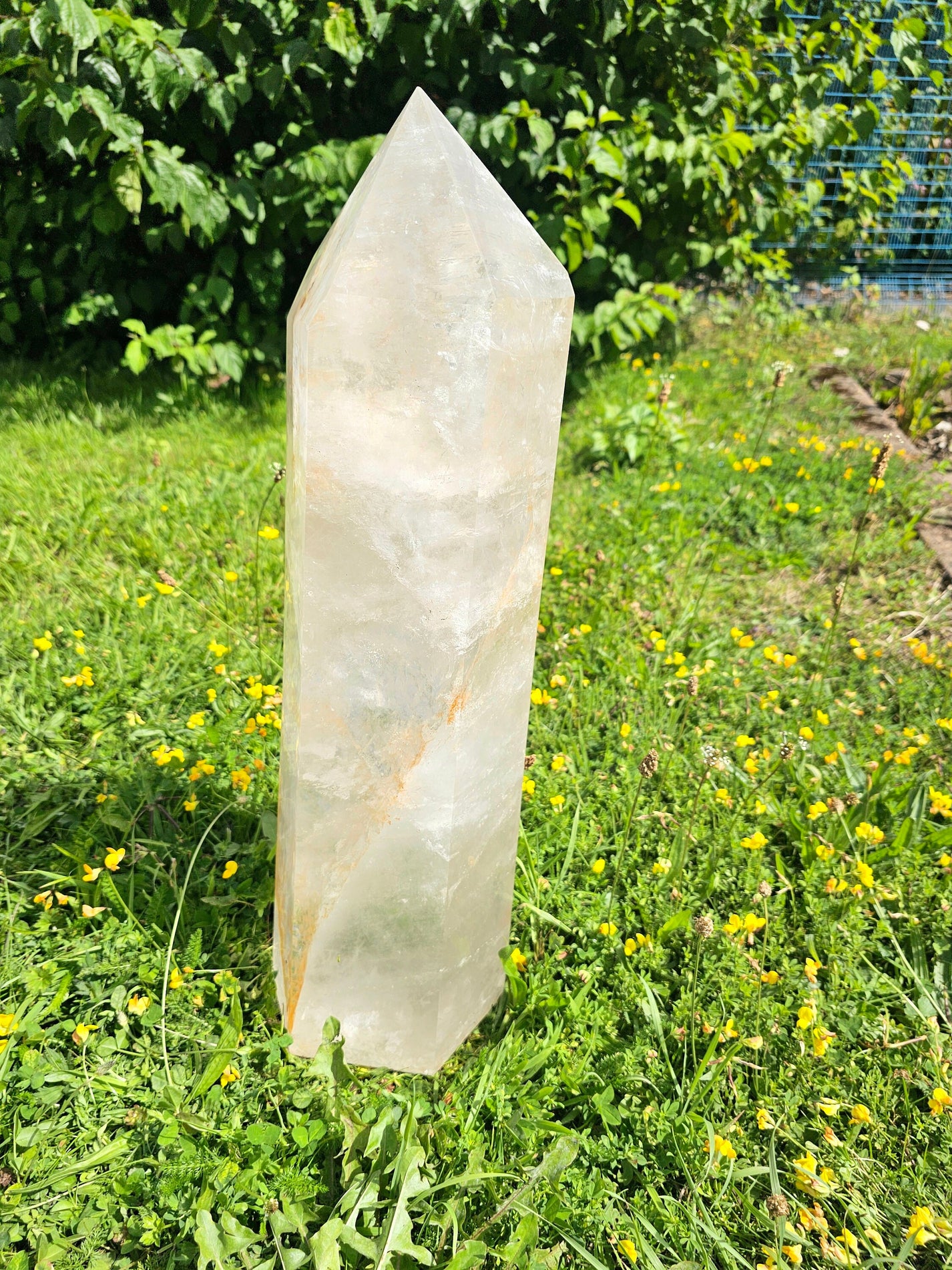 Very Large Clear Quartz Crystal Tower Interior Crystal – Distinction ...