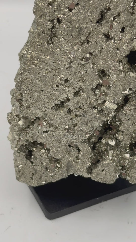 XL Pyrite Crystal on Display Stand (#1) – Distinction Crystals