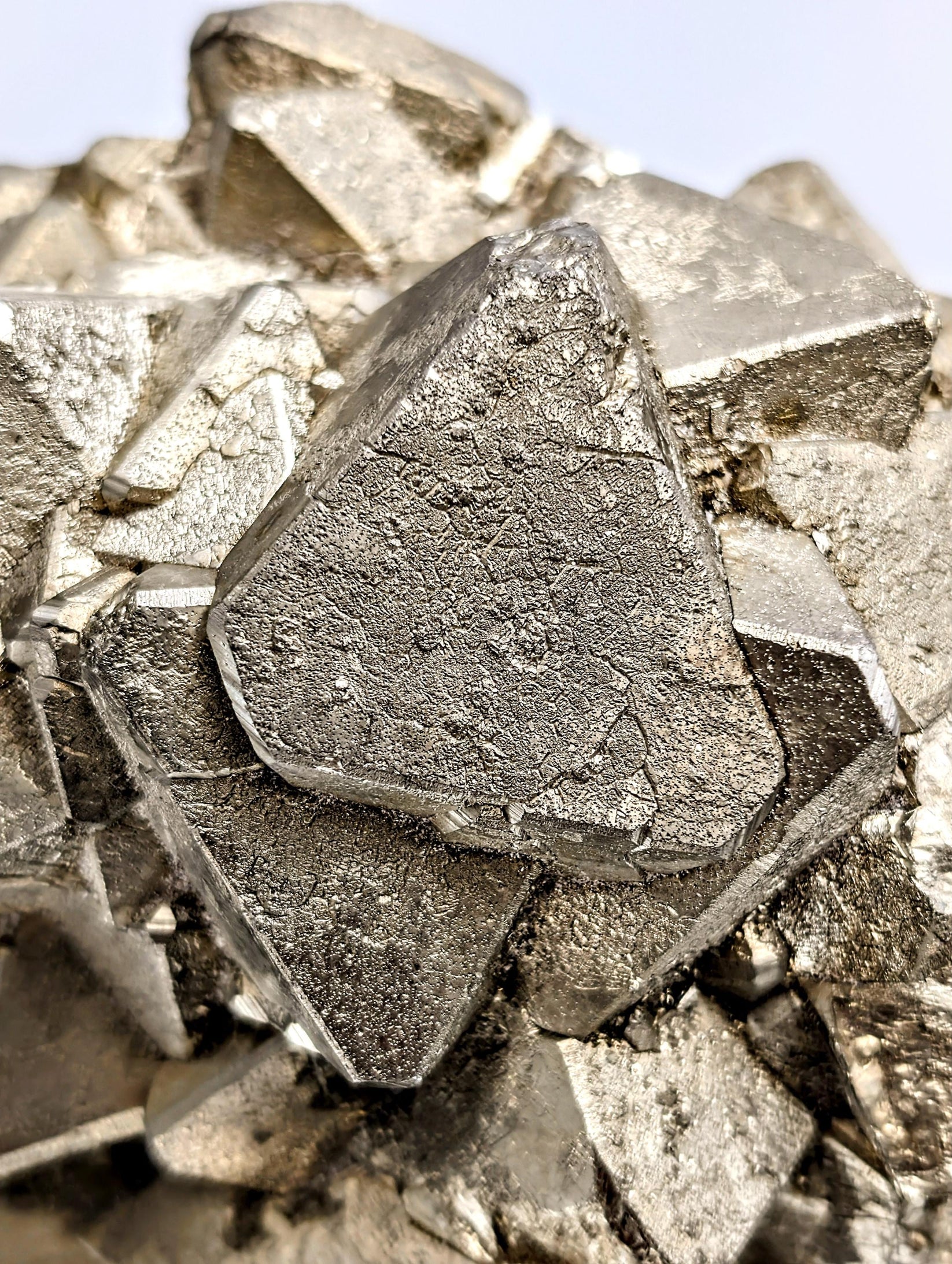 Very Large Octahedral Pyrite – Stunning Metallic Form – Distinction ...
