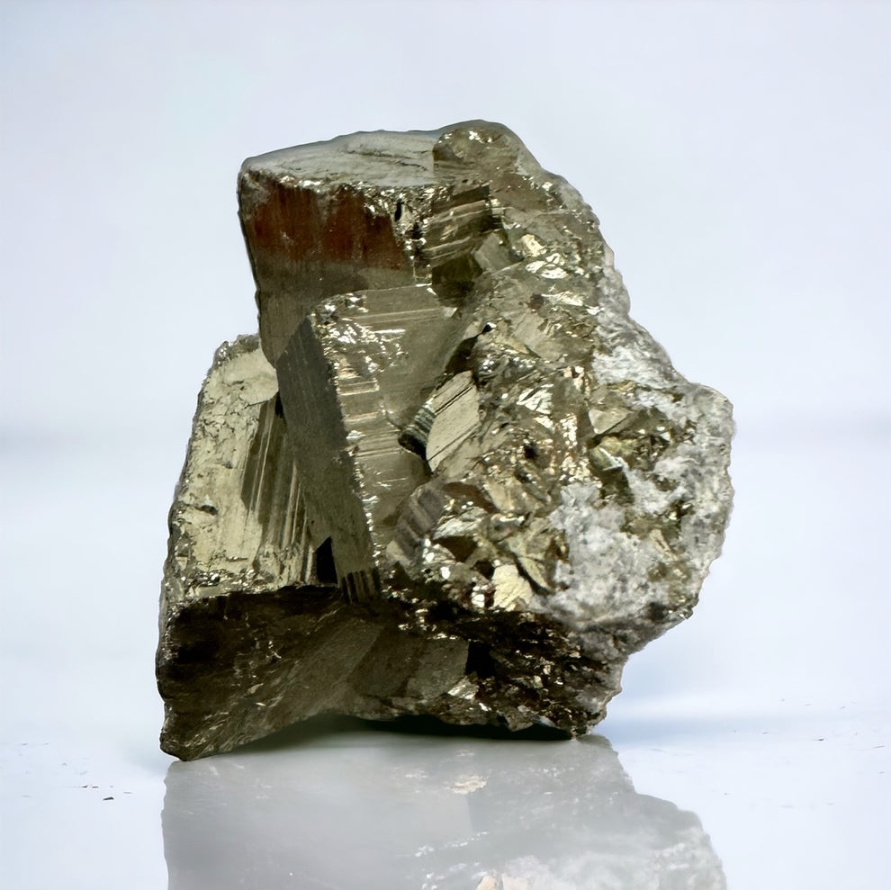 10) Small Pyrite Crystal Cube – Distinction Crystals