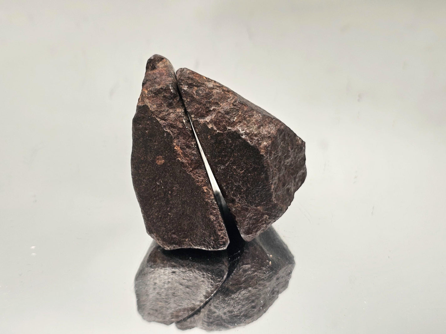 Chondrite Meteorite Pair – Cut & Polished – Distinction Crystals