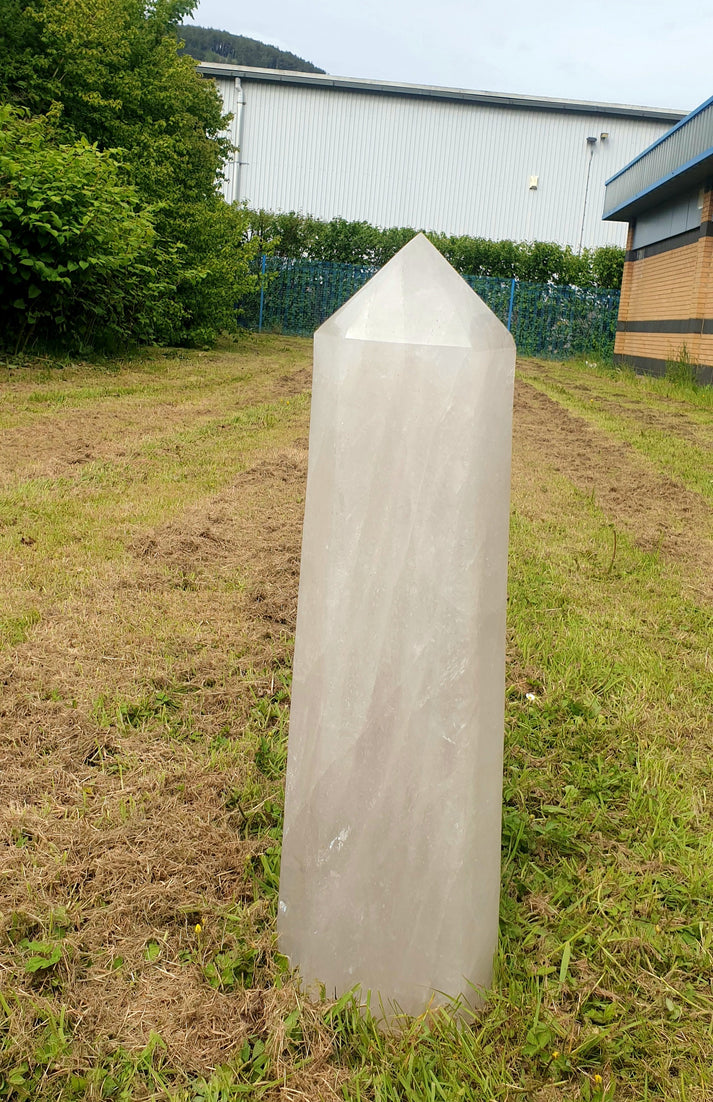 Very Large Quartz Crystal Point Freestanding 33.6 KG – Distinction Crystals