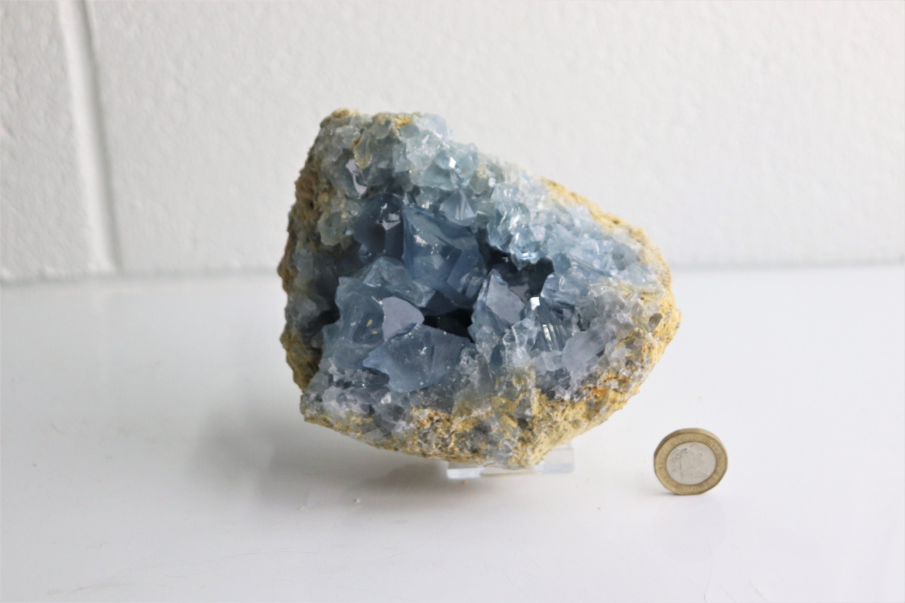 10) Large Celestite Crystal / Celestine – Distinction Crystals