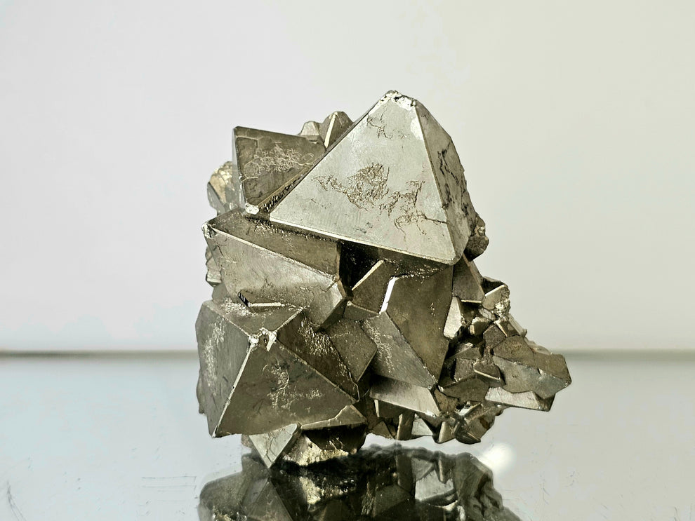 Octahedral Pyrite Crystal - Peru (#21) – Distinction Crystals