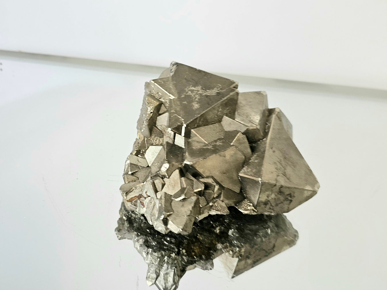 Octahedral Pyrite Crystal - Peru (#21) – Distinction Crystals